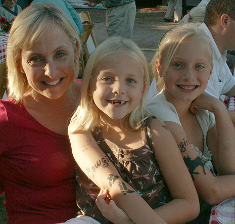 Rachael Steidl and daughters Emily and Whitney enjoy themselves at Stow ...