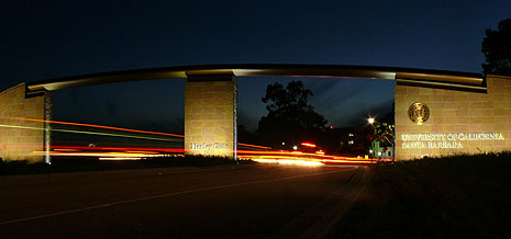 UCSB’s Henley Gate at dusk | Photo of the Day | Noozhawk
