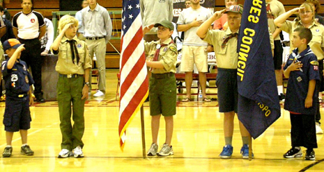 Scouts Present the Colors at Breakers Basketball Game | Photo of the ...