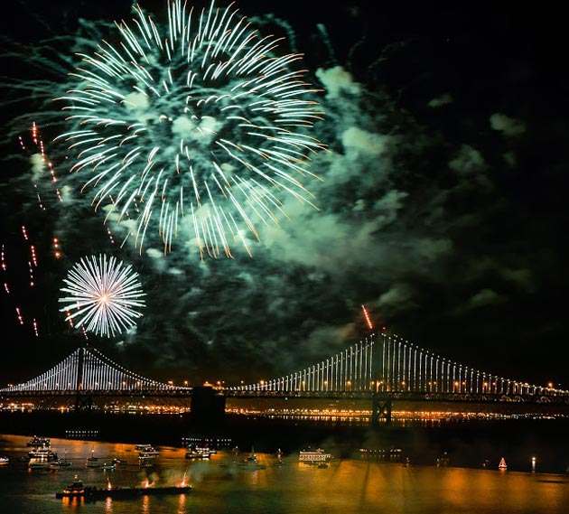 San Francisco Bay Fireworks | Photo of the Day | Noozhawk