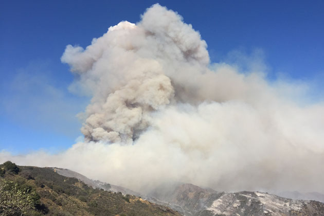 Firefighters on Sherpa Fire Get a Bit of Help From Weather Forecast ...