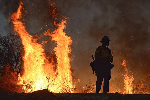 Crews Battling Sherpa Fire Catch a Break as Winds Fall Short of ...