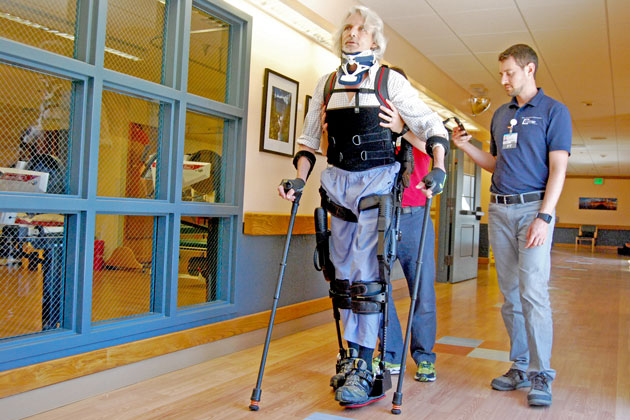 Exoskeleton Suit Helps Spinal, Stroke Patients at Cottage ...