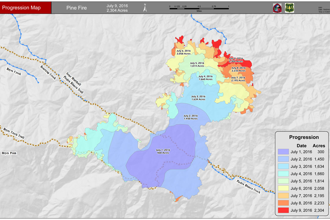 Firefighters Nearing Full Containment of Pine Fire in Ventura County ...