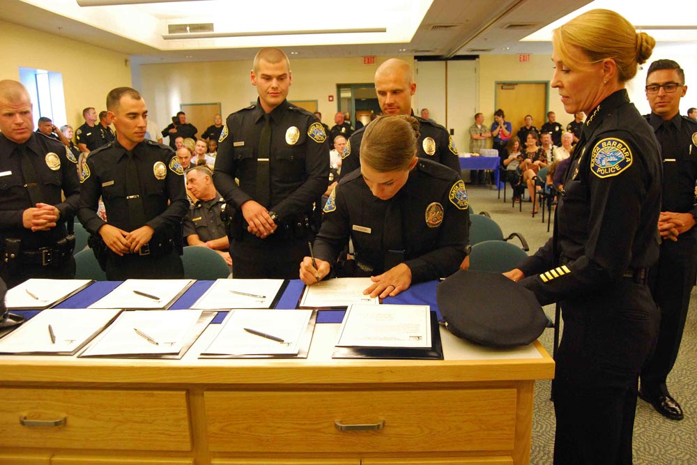 Santa Barbara Police Department Swears in 9 New Officers to Make Dent ...