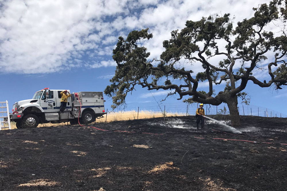 Crews Contain Vegetation Fire Along Highway 101 Near Los Olivos | Local ...