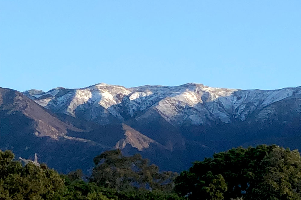 Overnight Storm Leaves Dusting of Snow on Santa Barbara County ...