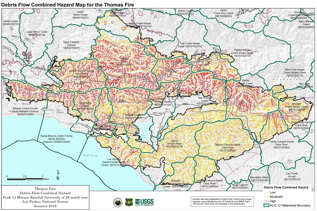 Los Padres National Forest Won’t Seed Areas Burned in Thomas Fire ...