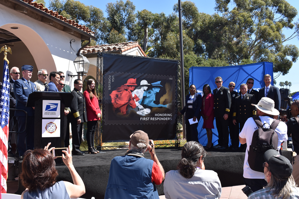 U.S. Postal Service Unveils First Responder Stamp at Montecito Ceremony ...