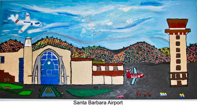 Original Painting by PathPoint Artists Lands at Santa Barbara Airport ...
