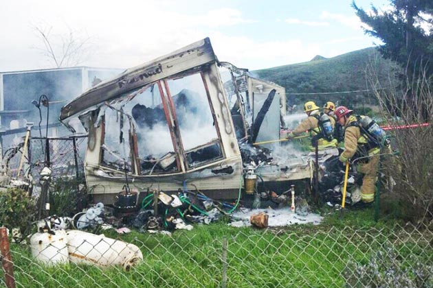 1 Person Injured in Structure Fire Near Lompoc | Local News | Noozhawk