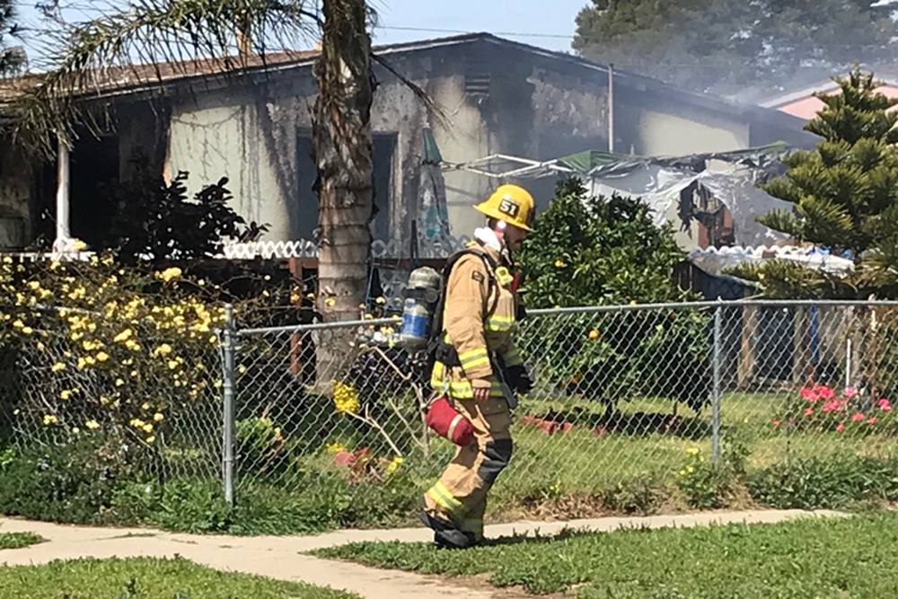 Crews Battle Lompoc Structure Fire That Displaces 8 Residents | Local ...