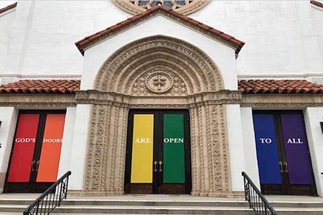 First United Methodist Church Shows Its Colors With Rainbow Doors ...