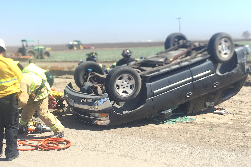 Pursuit Ends with Rollover Crash on Highway 166 Near Guadalupe | Local ...