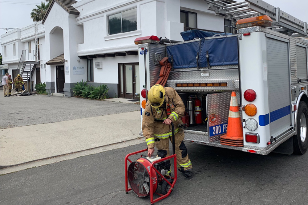 Firefighters Quickly Douse Blaze in Commercial Building in Goleta ...