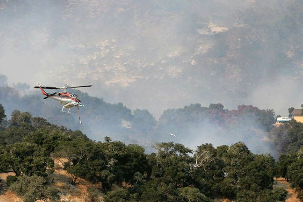Wildfire Near Lopez Lake Northeast of Arroyo Grande Holds at 250 Acres ...