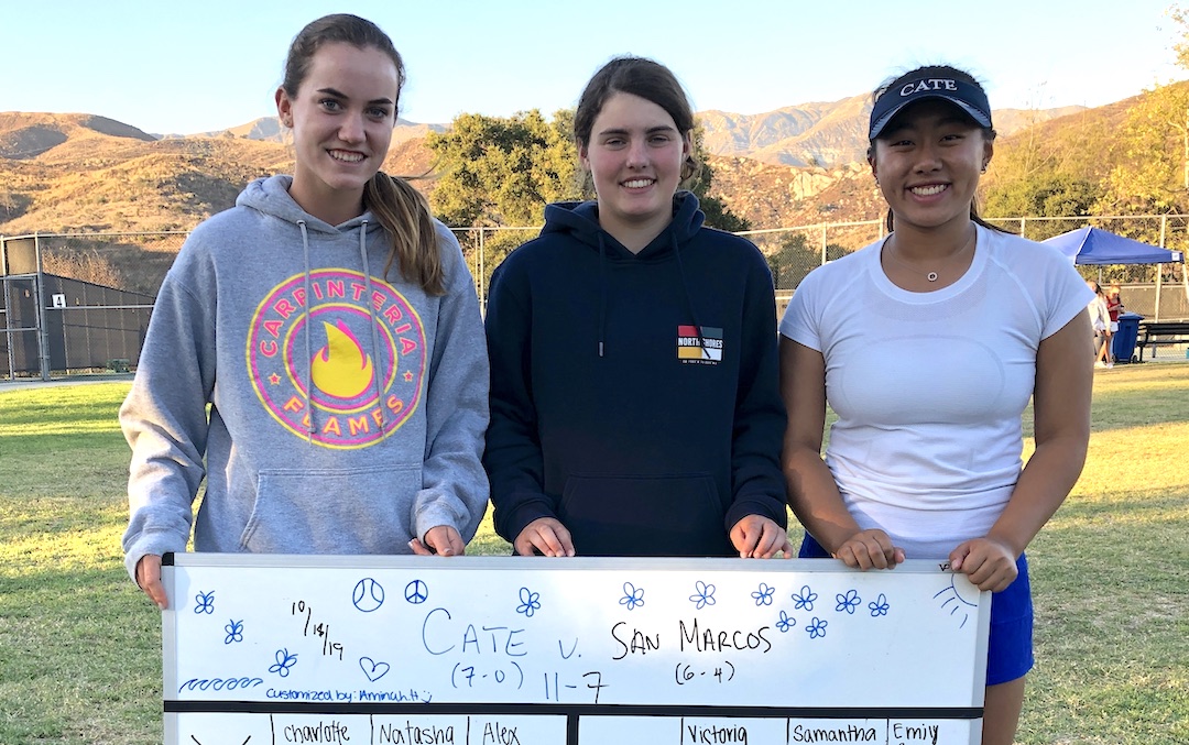 Cate Tennis Beats San Marcos to Complete Santa Barbara Area Sweep ...