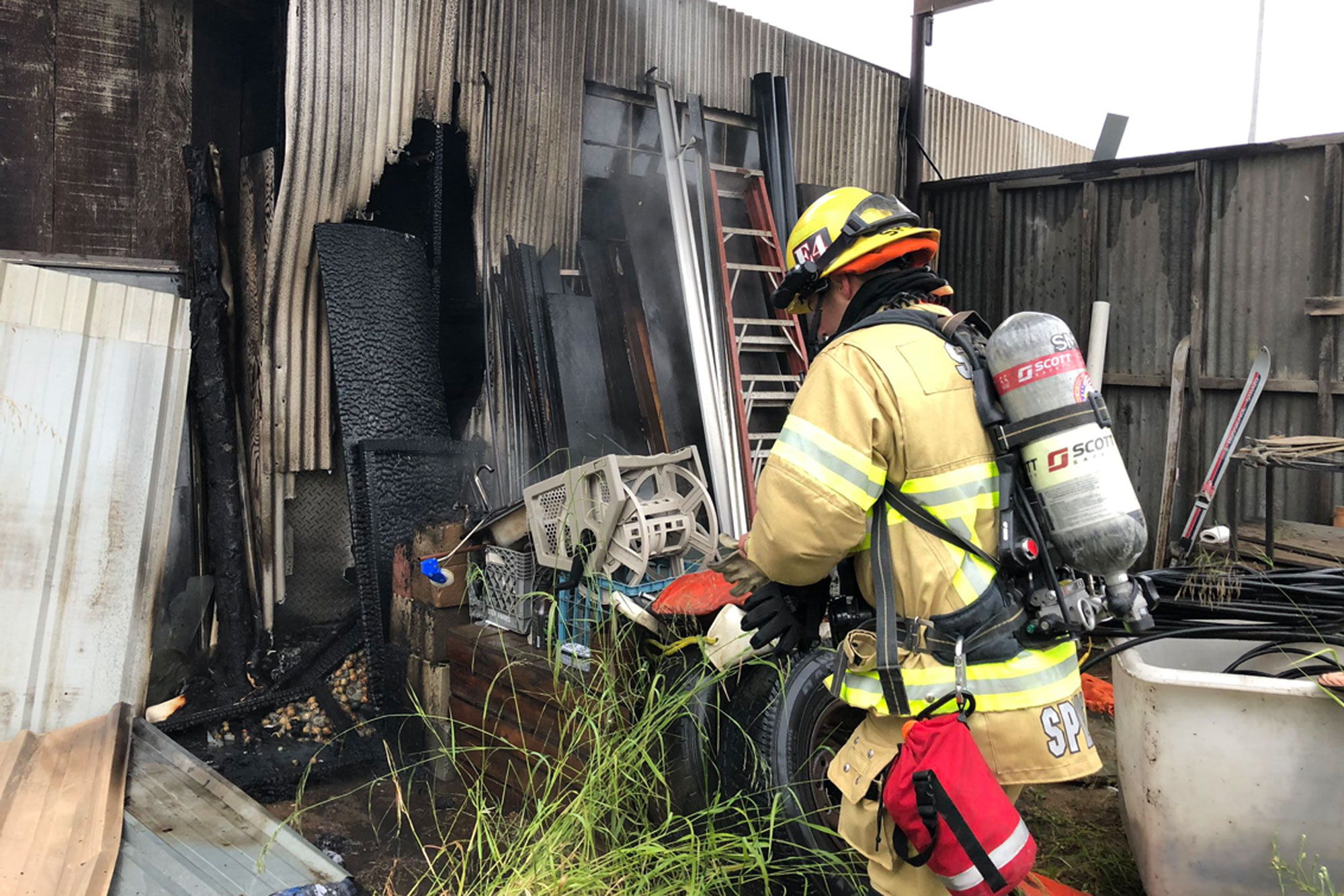 Minor Injuries Reported in Fire Behind Home in Santa Maria | Local News ...