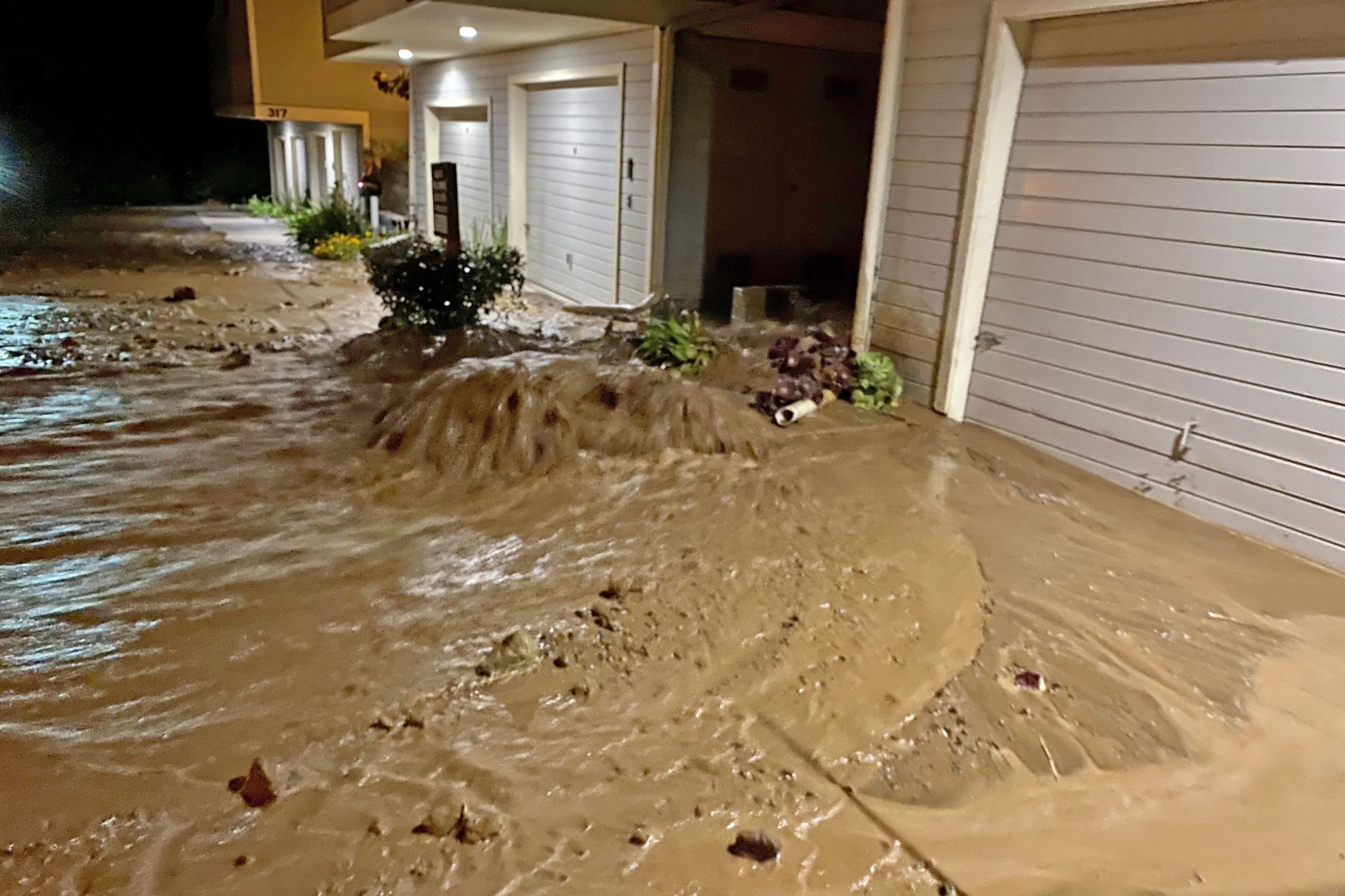 Water-Line Break Causes Major Flooding in Neighborhood Near Mesa in ...