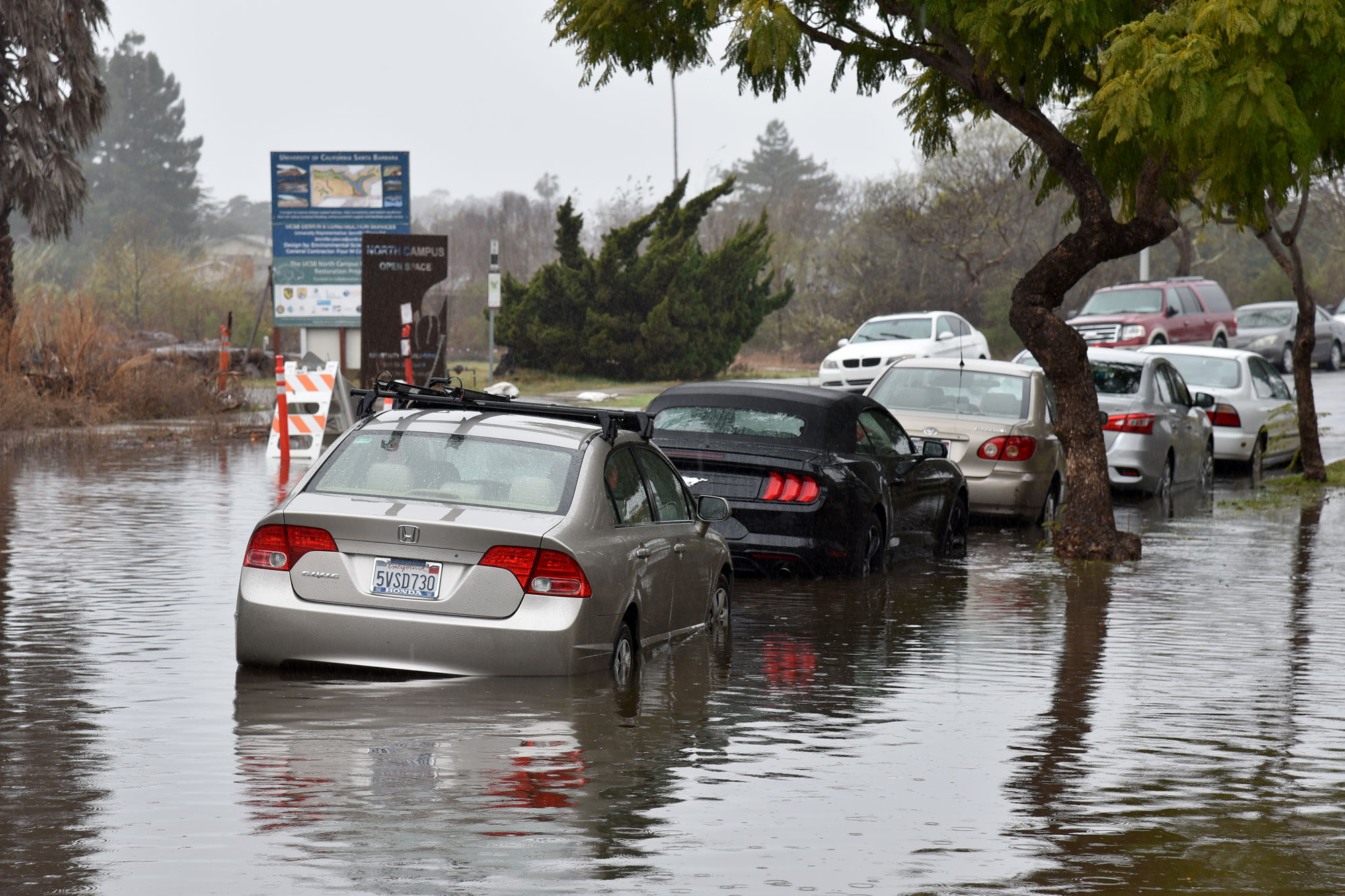 Big Storm Bringing Heavy Rainfall to Santa Barbara County, Especially ...