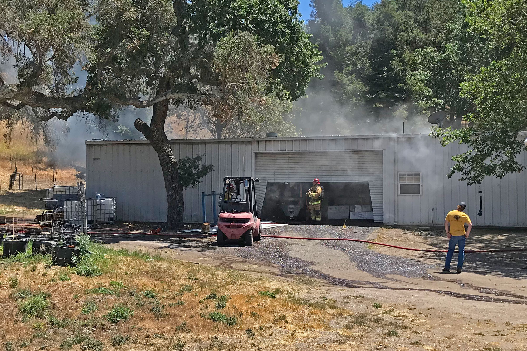 Crews Battle Structure Fire at Winery Site in Santa Ynez Valley | Local ...
