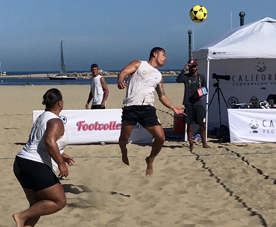 Athletes Show Off Tremendous Ball Skills in Santa Barbara Footvolley ...