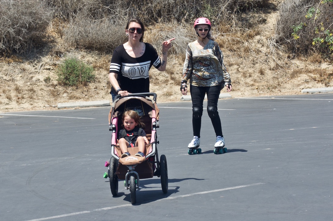Along the Waterfront: Four-Wheel Skating Fun in a Parking Lot | Sports ...