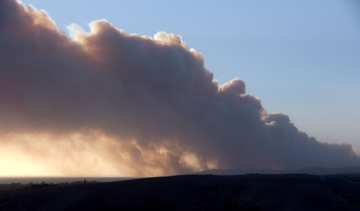 Wind-Driven Wildfire Spurs Evacuations, Closes Highway 101 Along ...