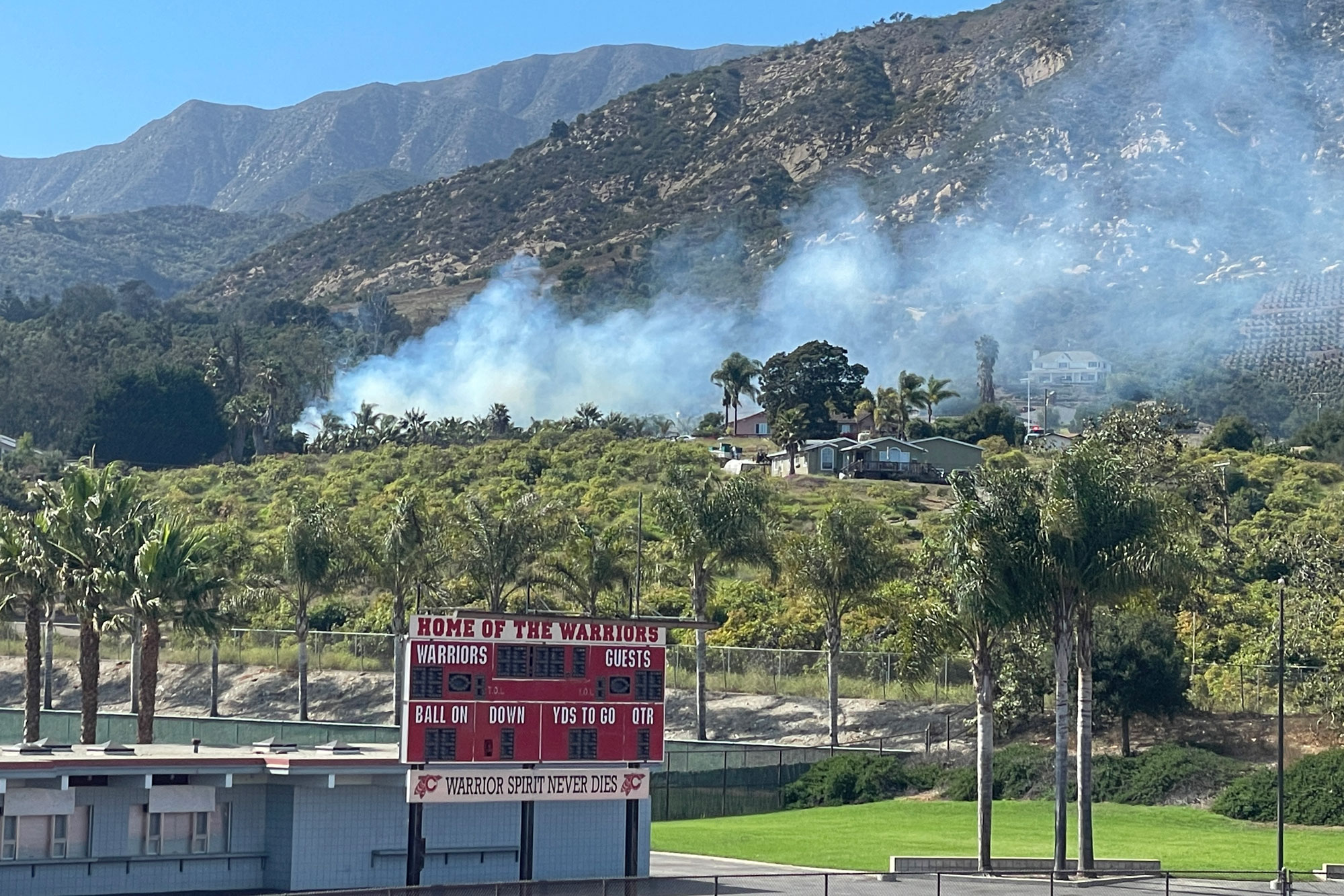 Firefighters Battle Vegetation Fire Along Foothill Road in Carpinteria ...