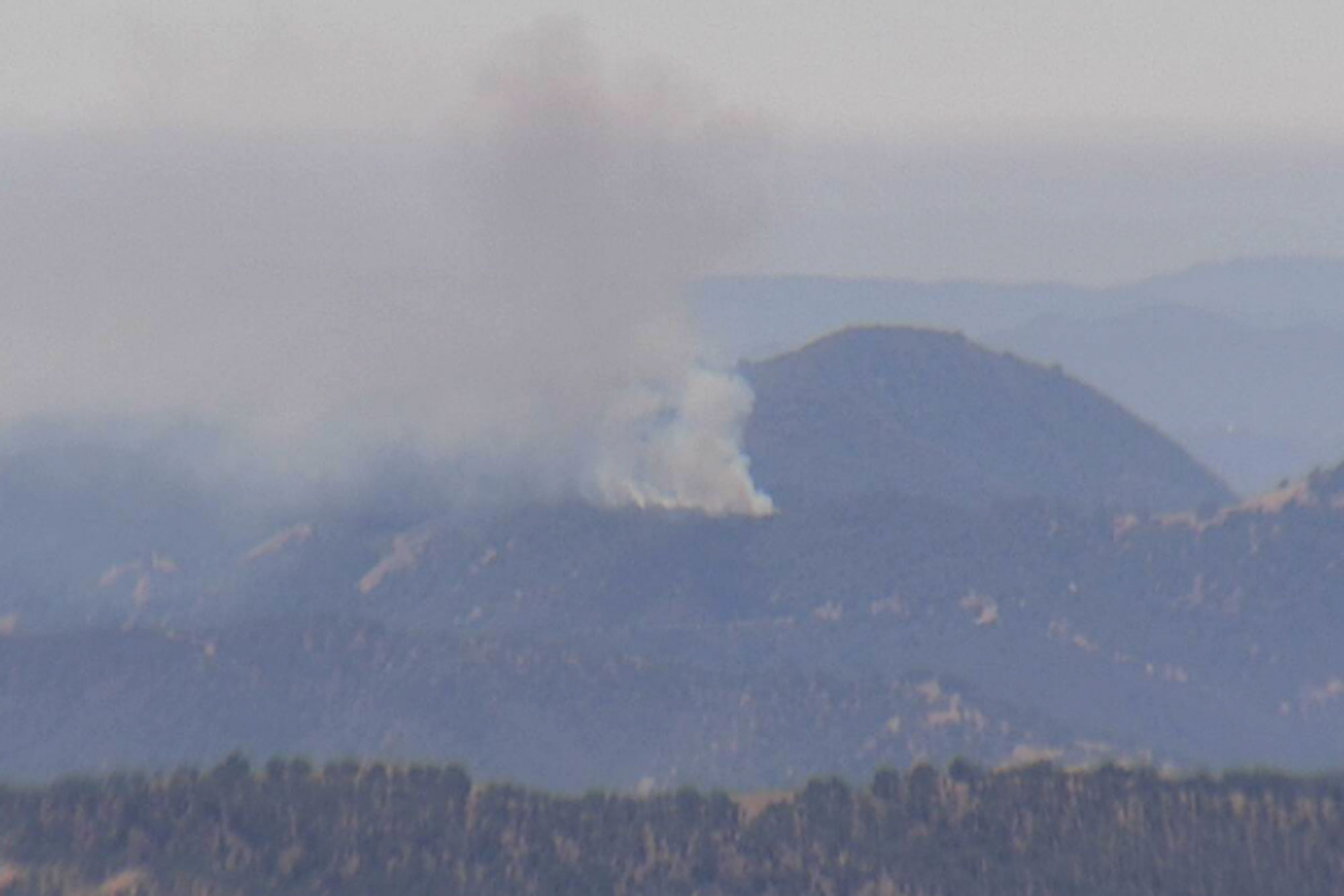Firefighters Battle Vegetation Fire in Tepusquet Canyon Area East of ...