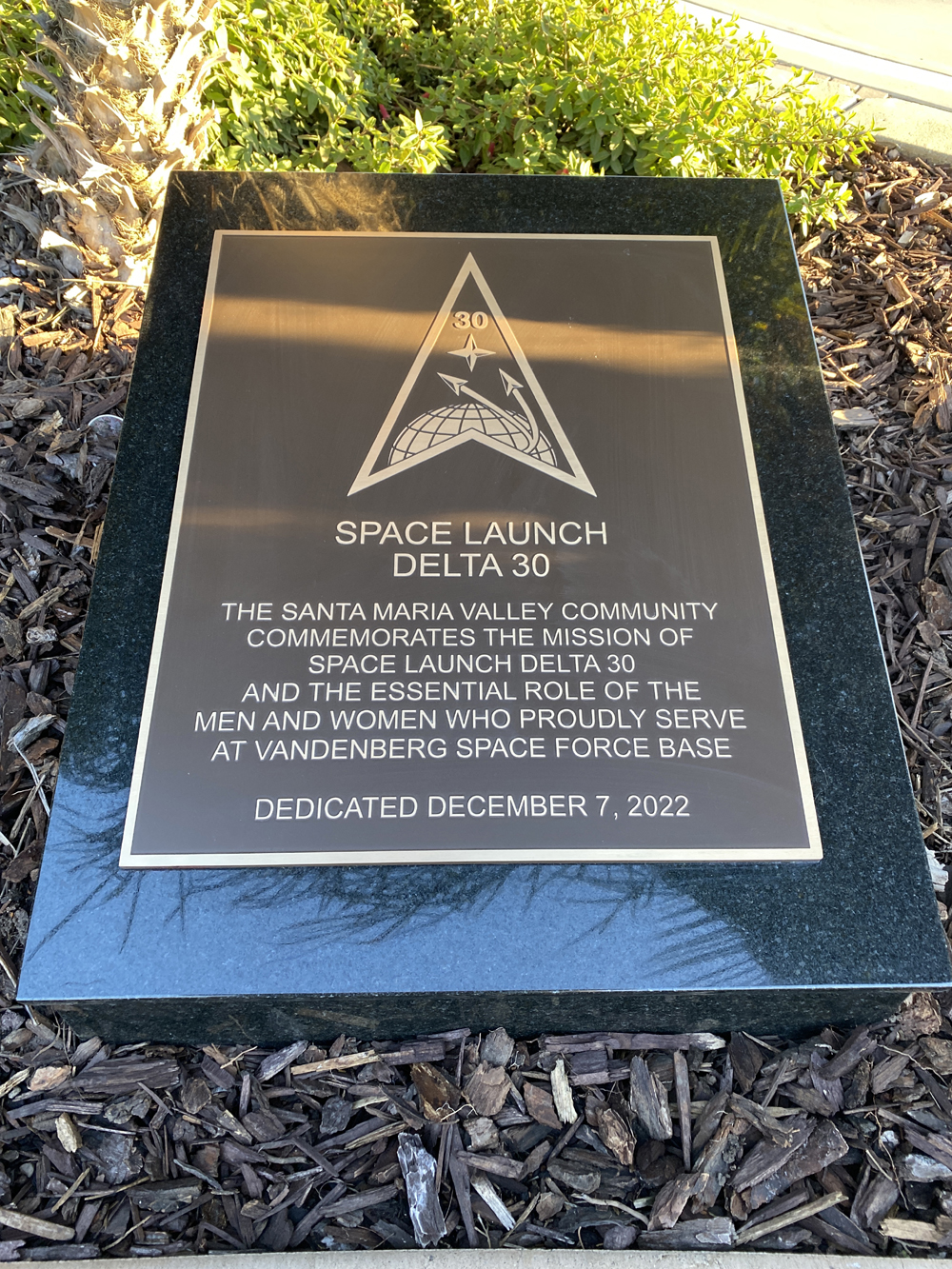 Freedom Monument in Santa Maria Salutes U.S. Space Force | Local News ...