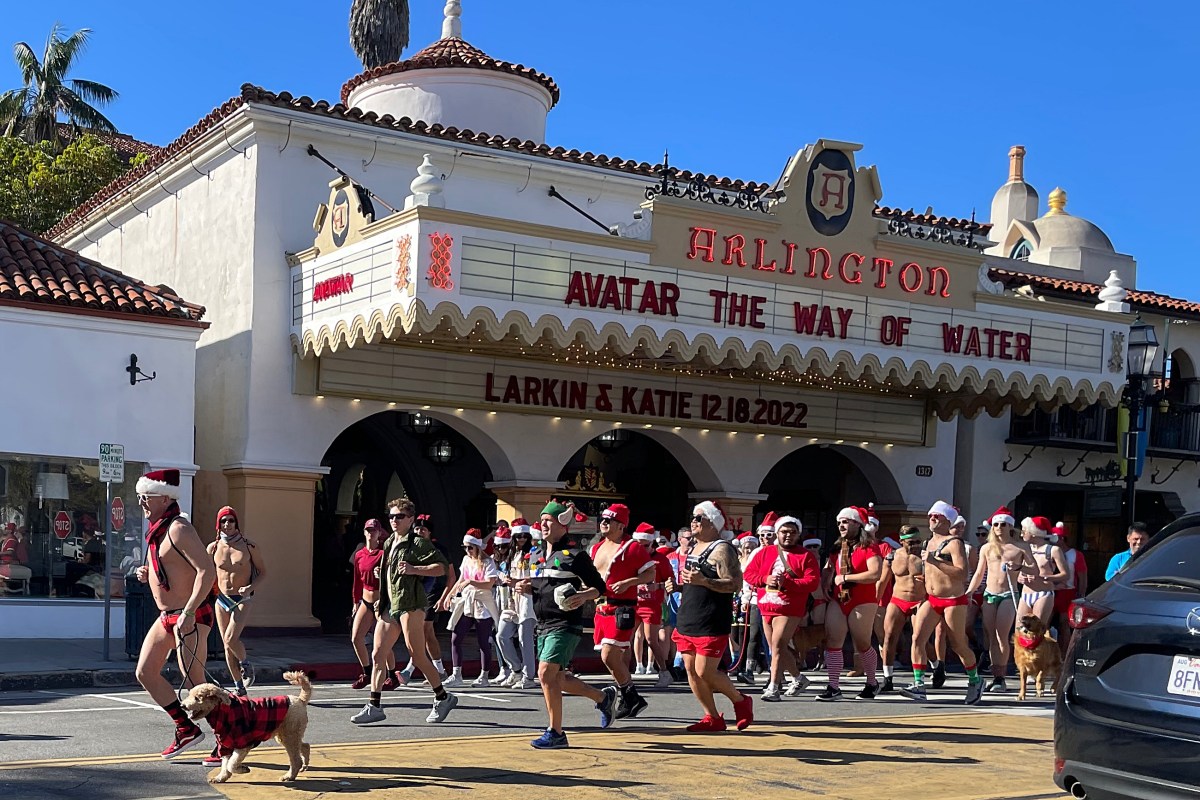 Santa Speedo Runners Converge on State Street for Jolly Good Time ...