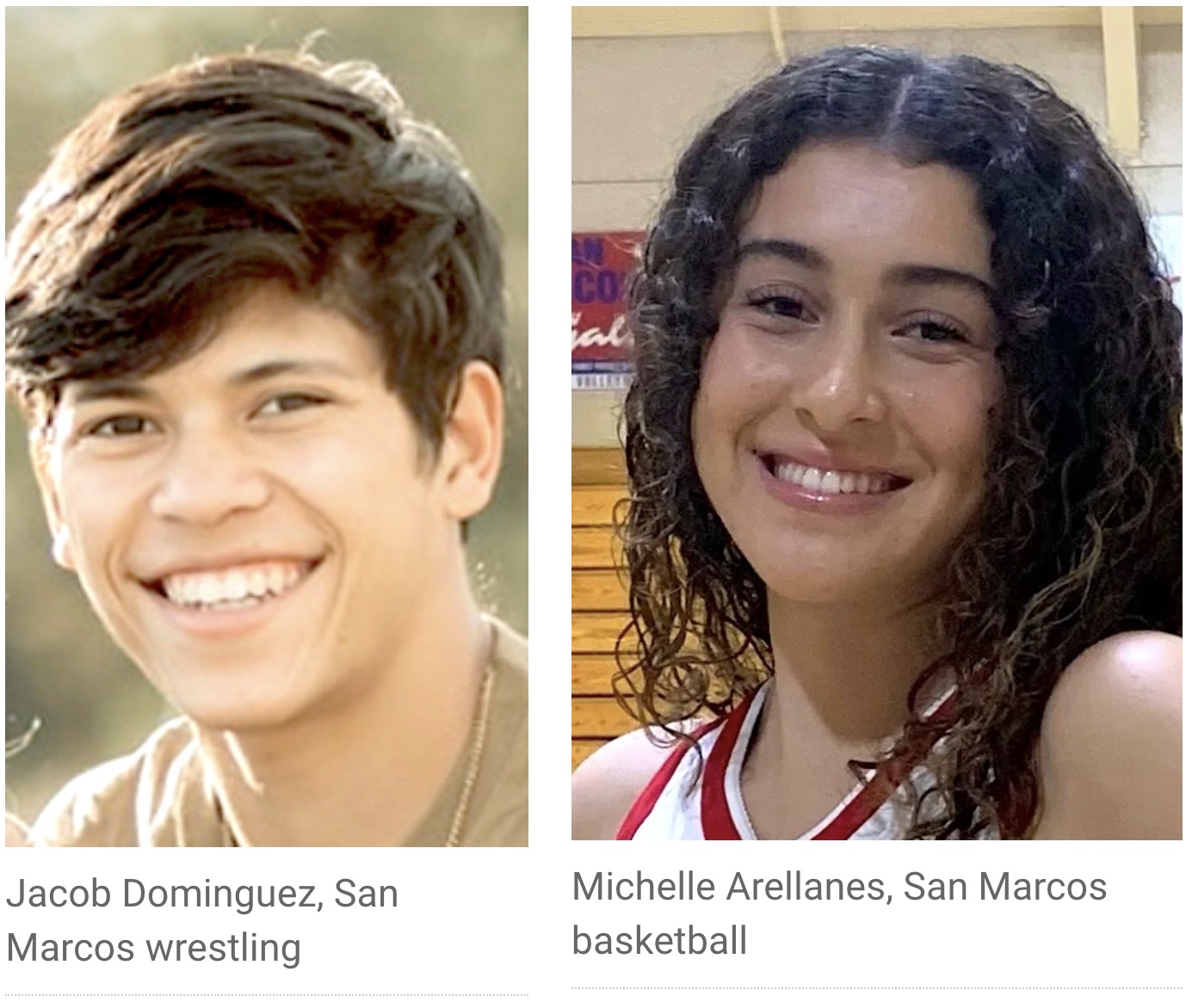Jacob Dominguez, Michelle Arellanes of San Marcos Named Athletes of the ...