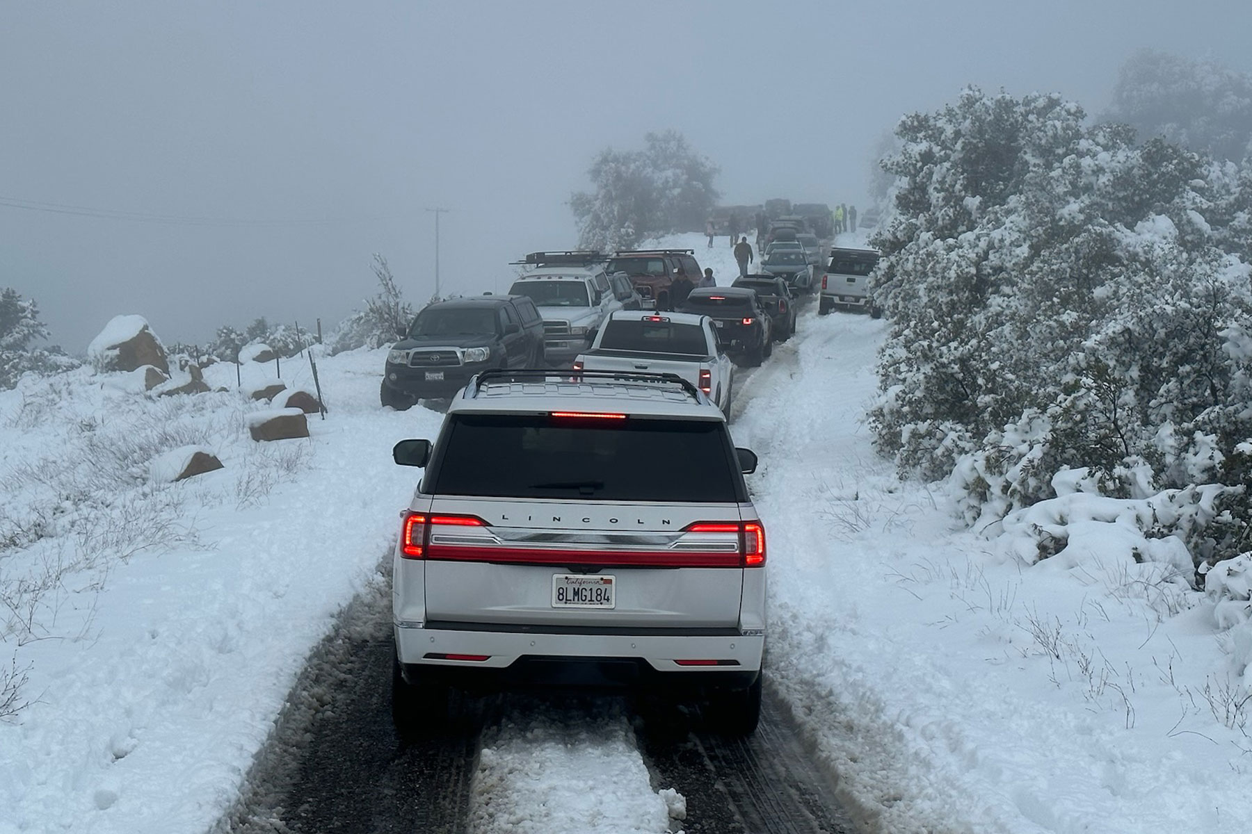 Snow Lures Visitors Despite Closure of Los Padres National Forest ...