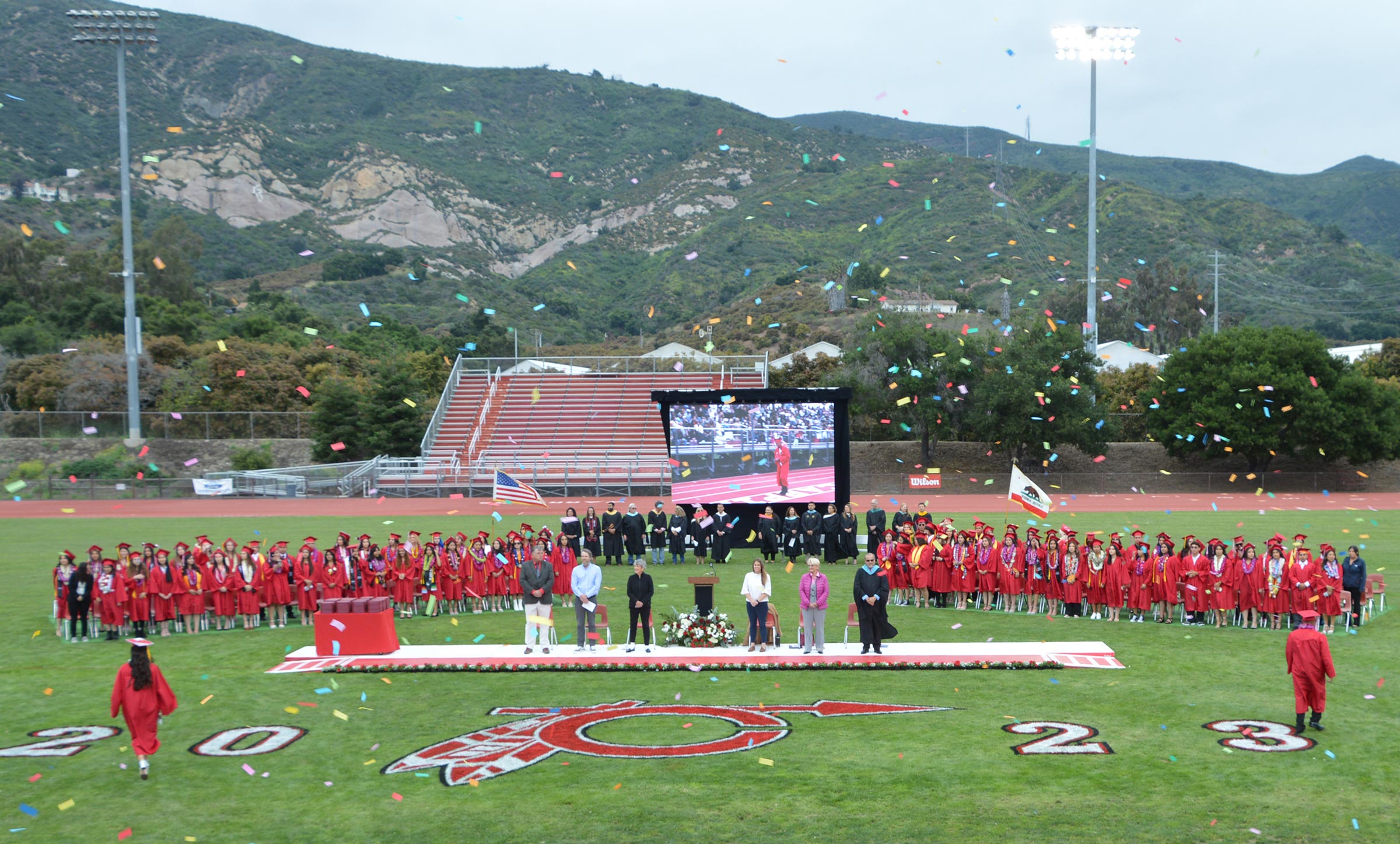 Confetti Fills the Air for Carpinteria High Graduation | School Zone ...