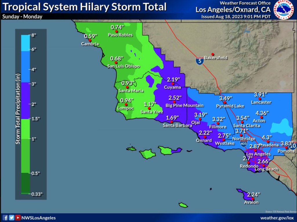 Hurricane Bringing Flood Watch, Possible Heavy Rain to Santa Barbara ...
