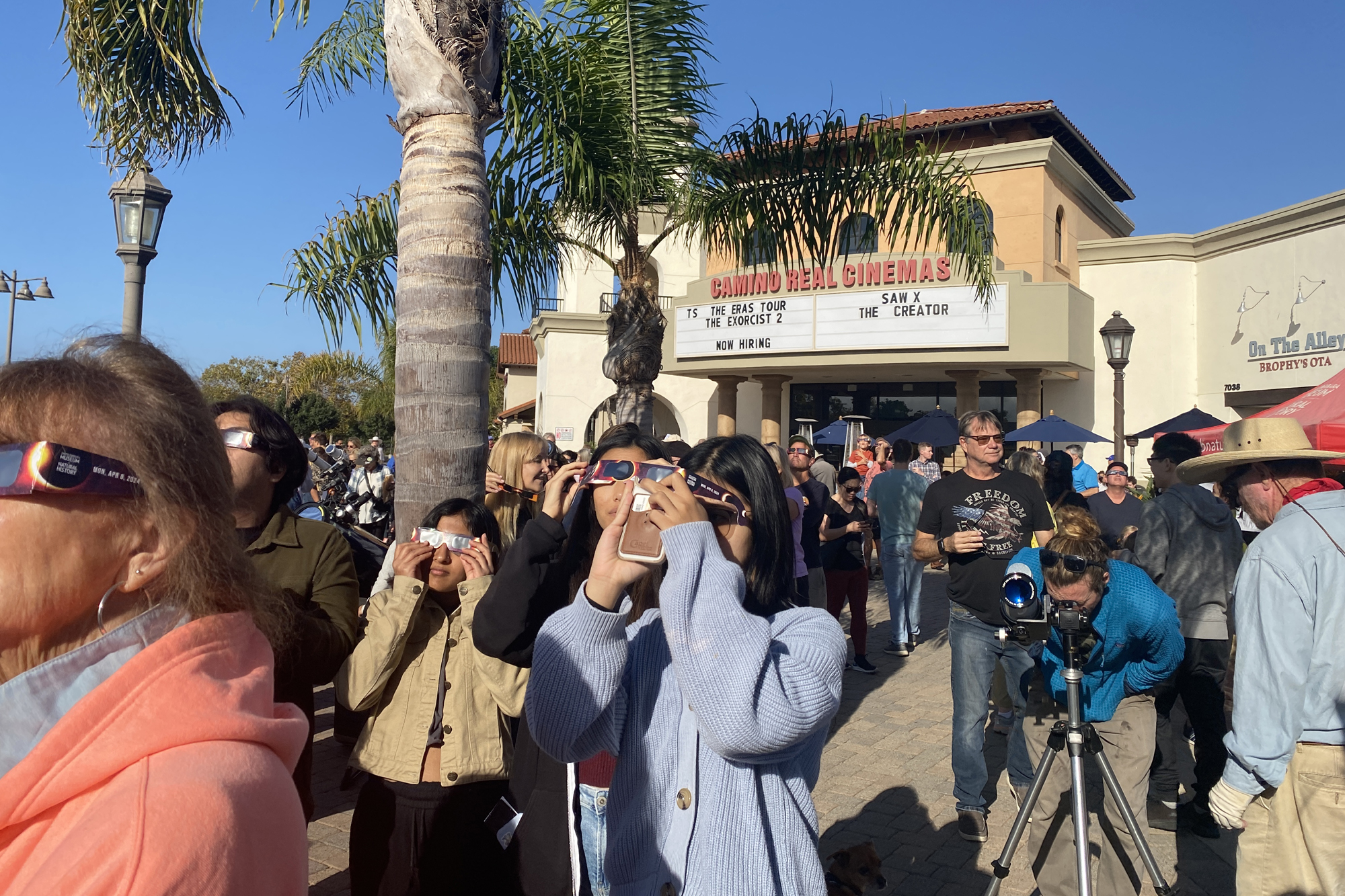 Spectators Catch Glimpse of Partial Solar Eclipse at Goleta Viewing ...