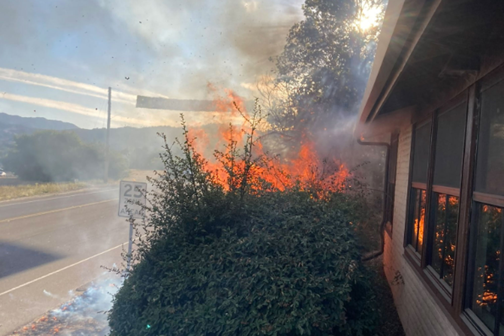Vegetation Fire Threatens Structures in Solvang Before Being Quelled ...