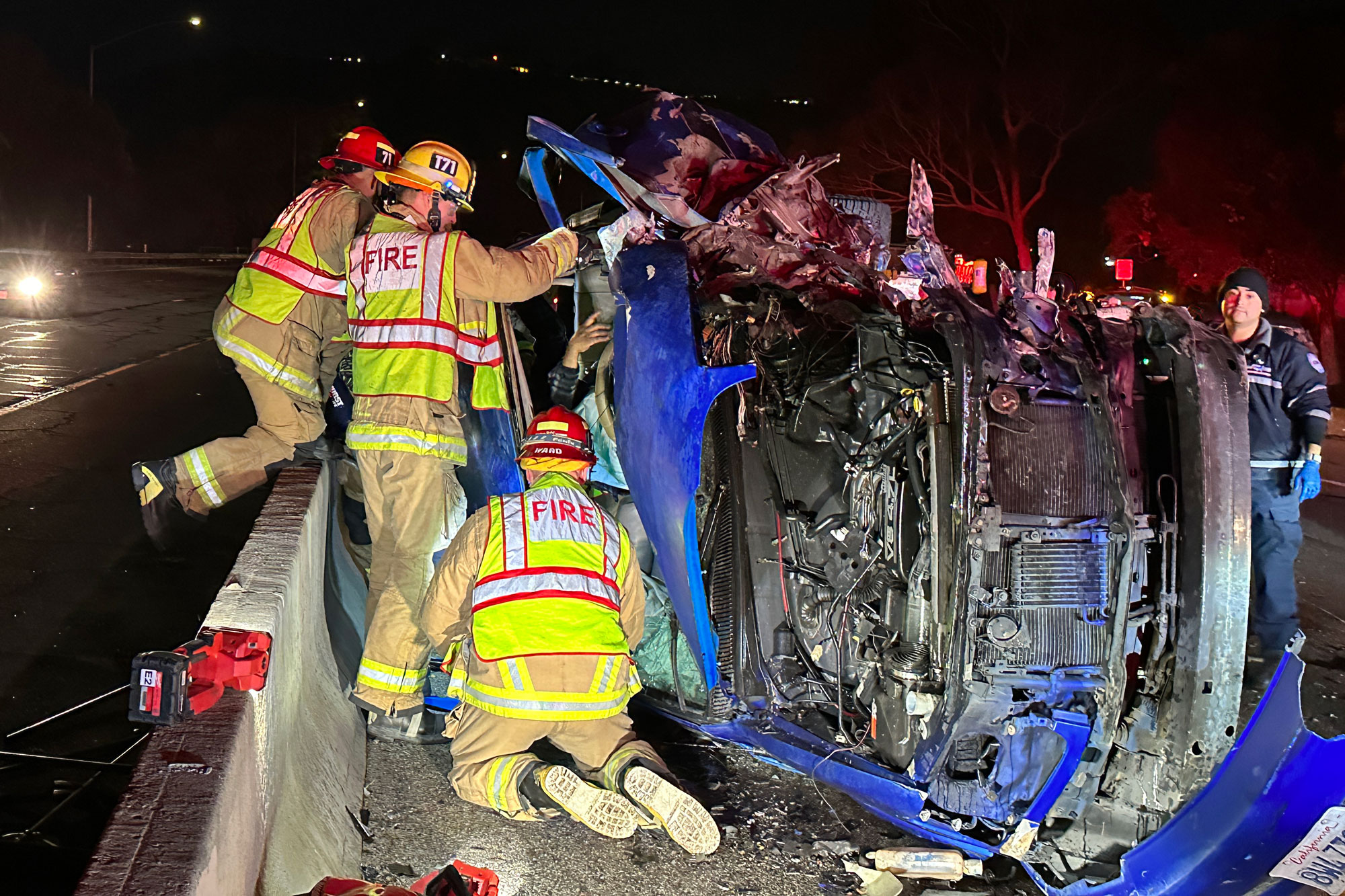 Wrong-Way Crash on Highway 101 Sends 3 People to Hospital in Santa ...
