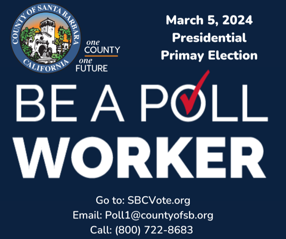 Poll Workers Needed for March 5 Presidential Primary Election | Local ...