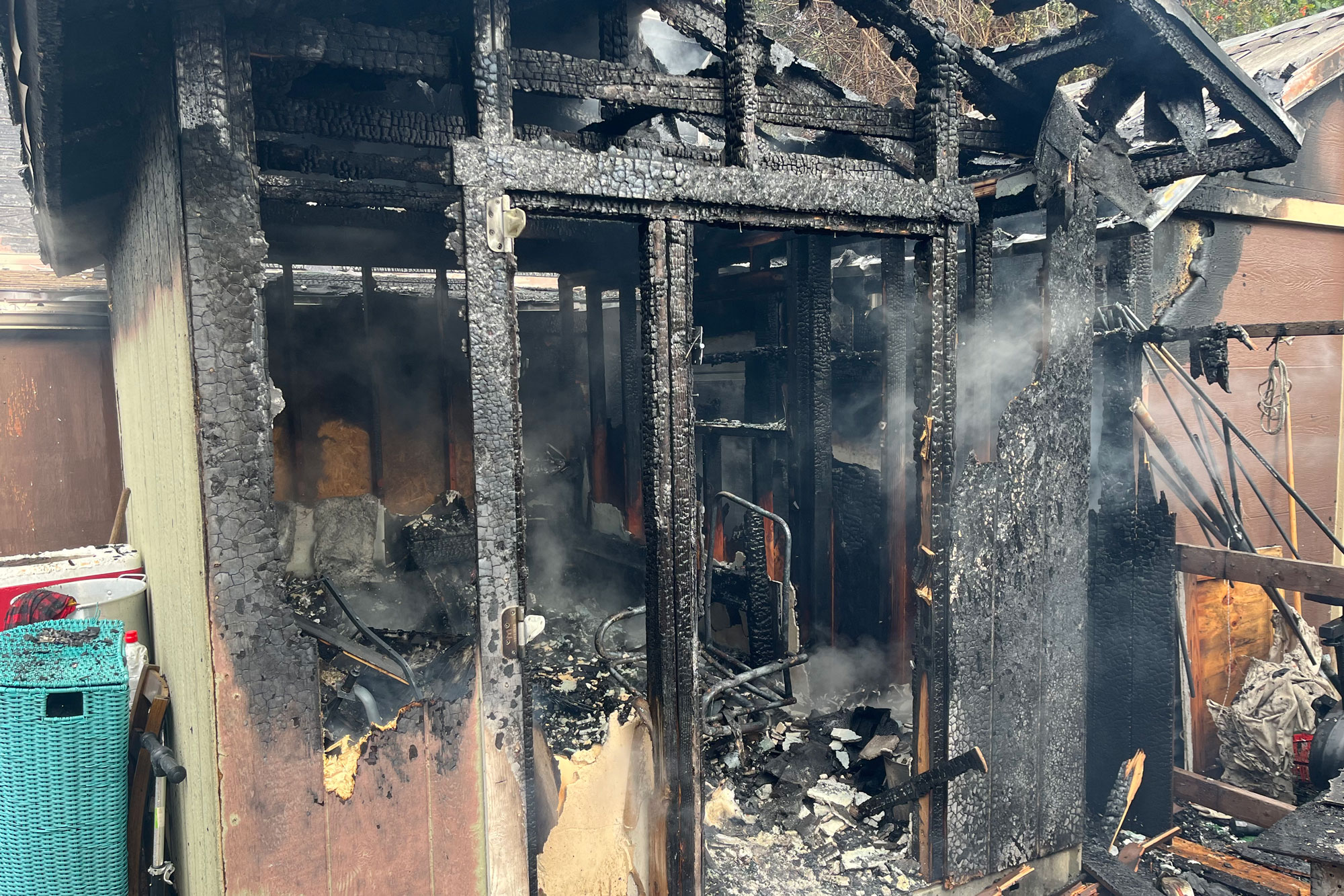 Fire Destroys Shed, Damages Nearby Residences in Santa Barbara | Local ...