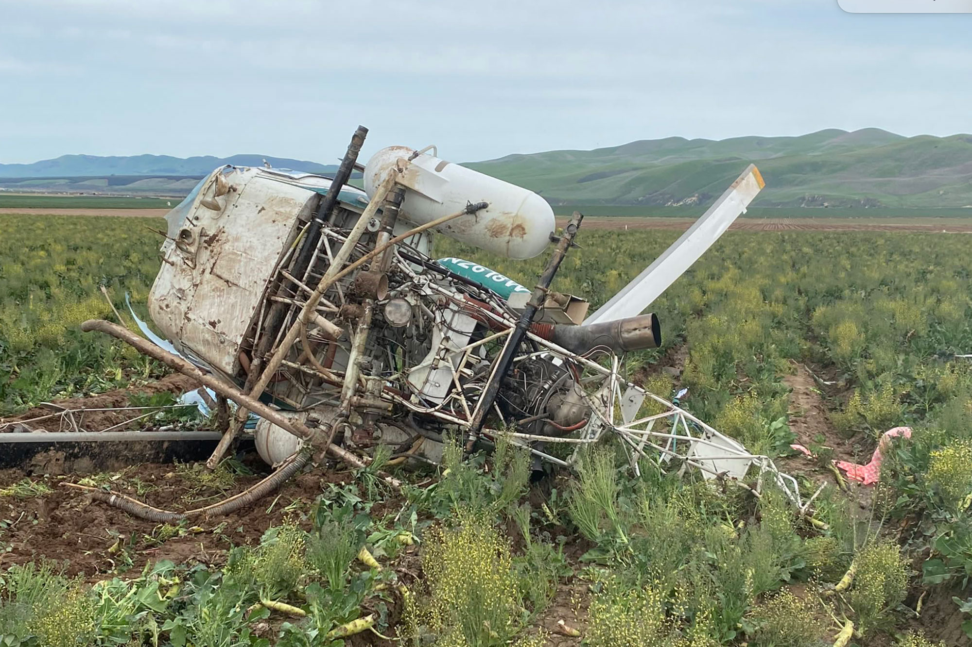 Pilot Escapes Without Injury After Helicopter Goes Down South of Orcutt ...