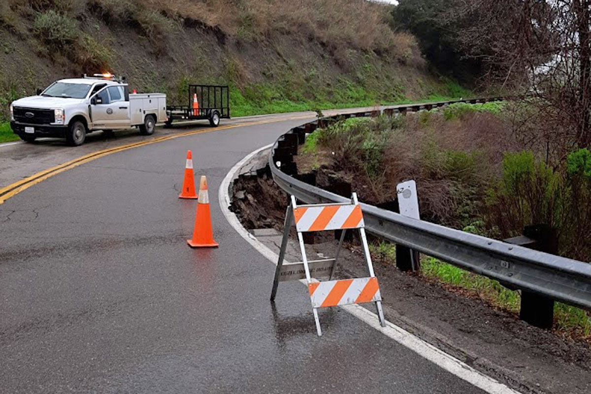 Harris Grade Repair Work Begins After Damage Due to Prior Storm | Local ...