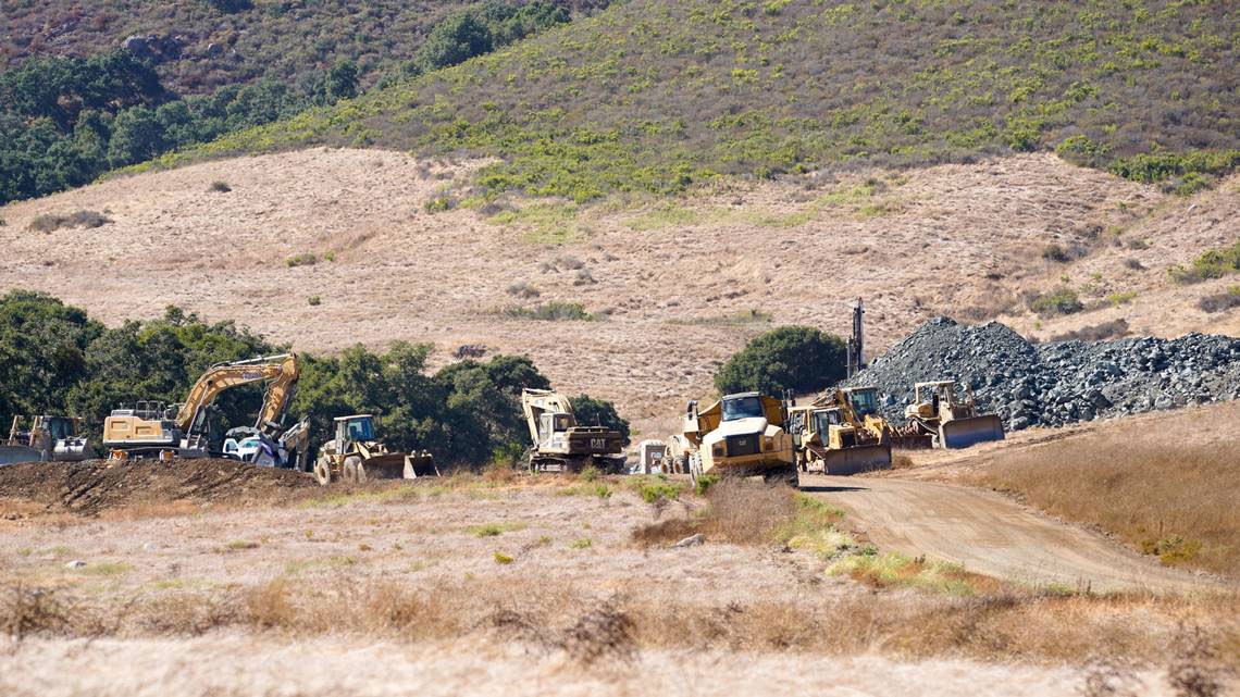 Crews Digging on Bishop Peak as SLO Quarry Supplies Rocks for Big Sur ...