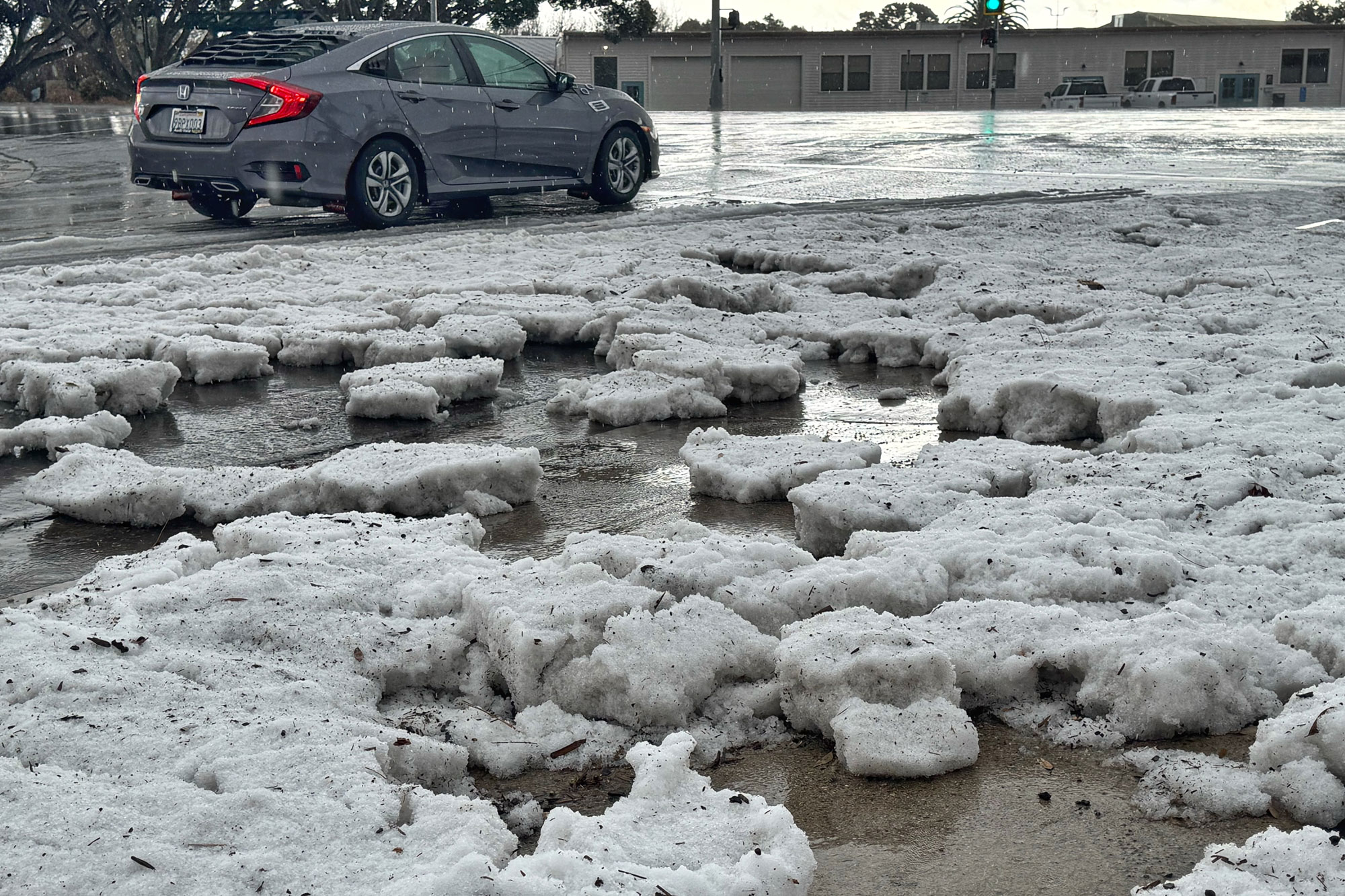 Snow, Hail, Flooding Create Hazards for Santa Barbara County Drivers ...