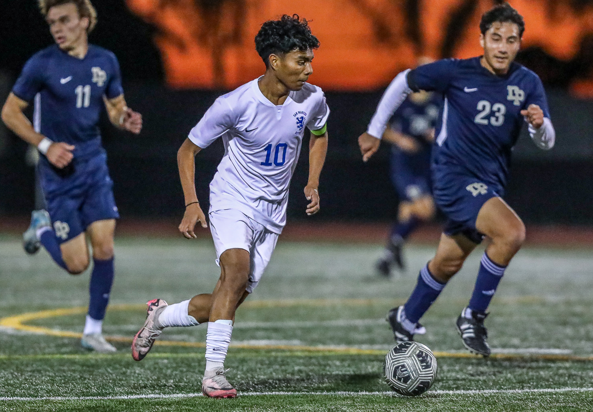 San Marcos Boys Soccer Cruises to 3-0 Crosstown Rivalry Win Over Santa ...