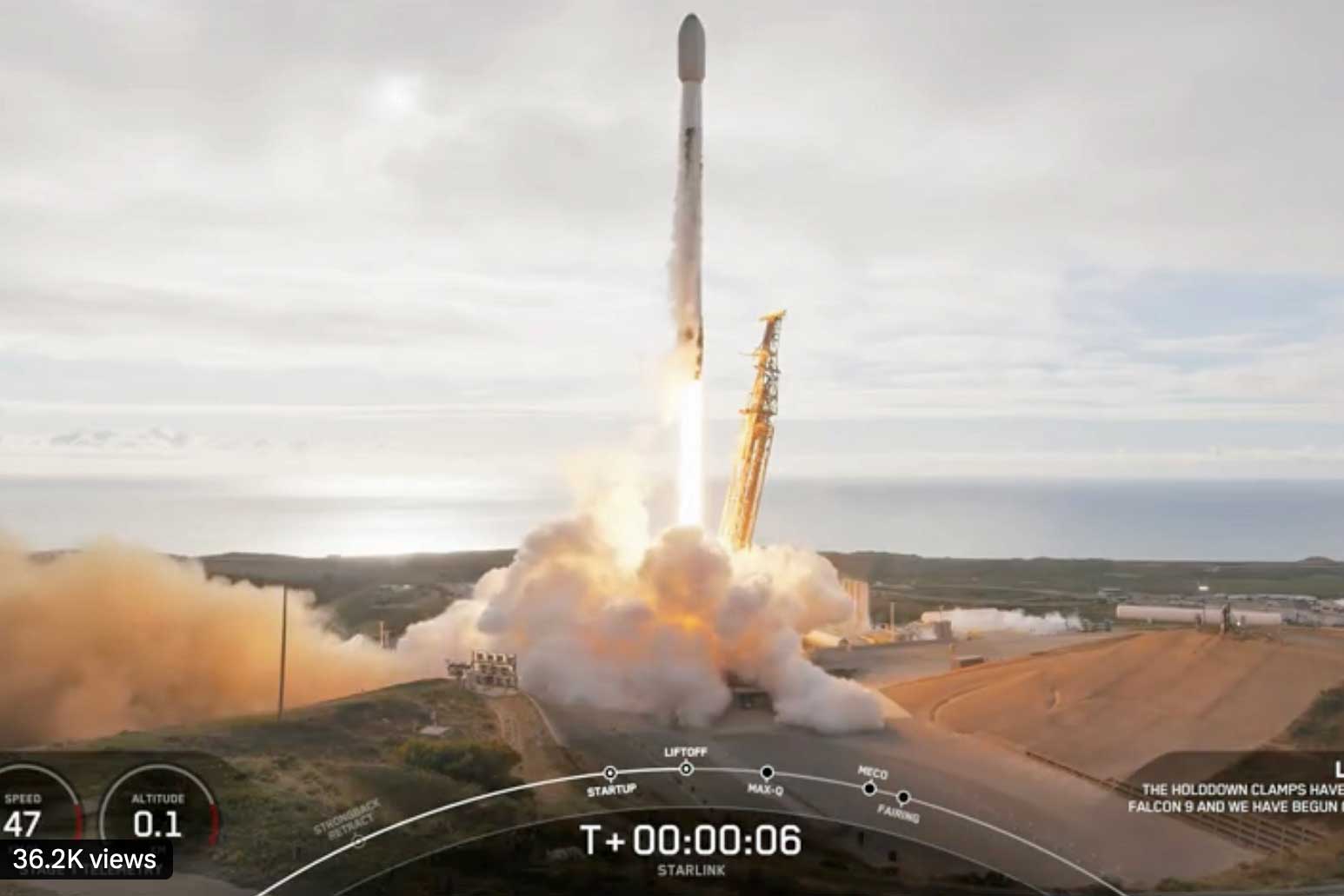 SpaceX Rocket Blasts Off to Deliver Starlink Payload | Local News ...