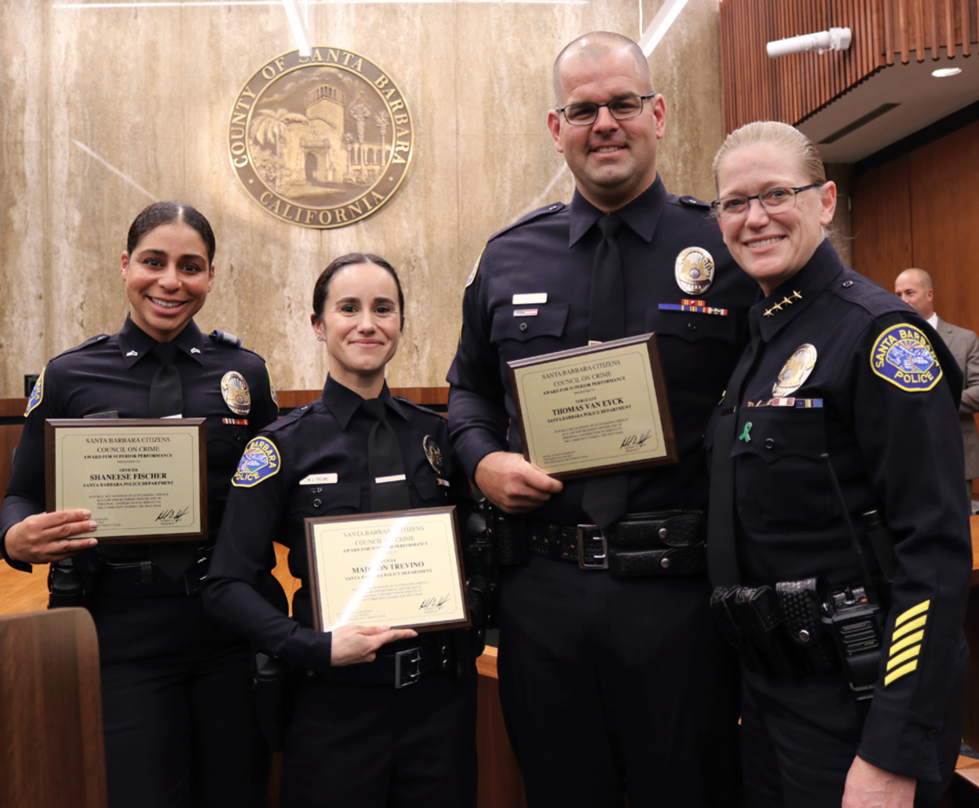 Santa Barbara Police Officers Lauded at 55th H. Thomas Guerry Awards ...