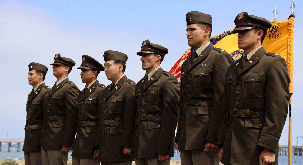 Gold Bars on the Beach for Graduating Surfrider ROTC Cadets | UCSB ...