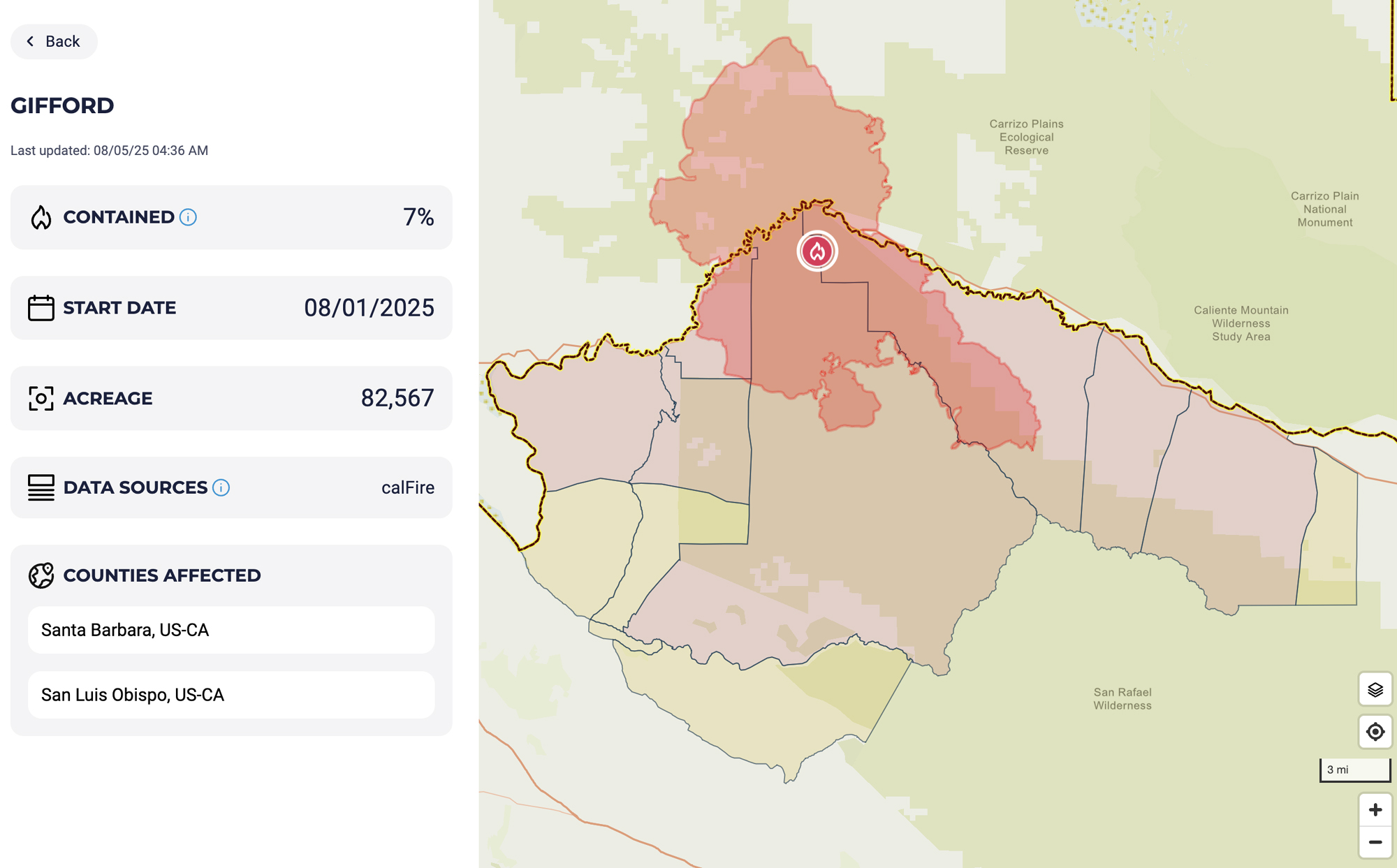 County Switches to New Emergency Mapping Software During Gifford Fire ...